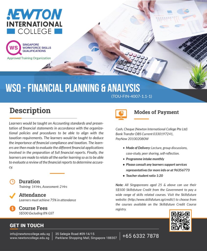 WSQ Courses – Newton International College